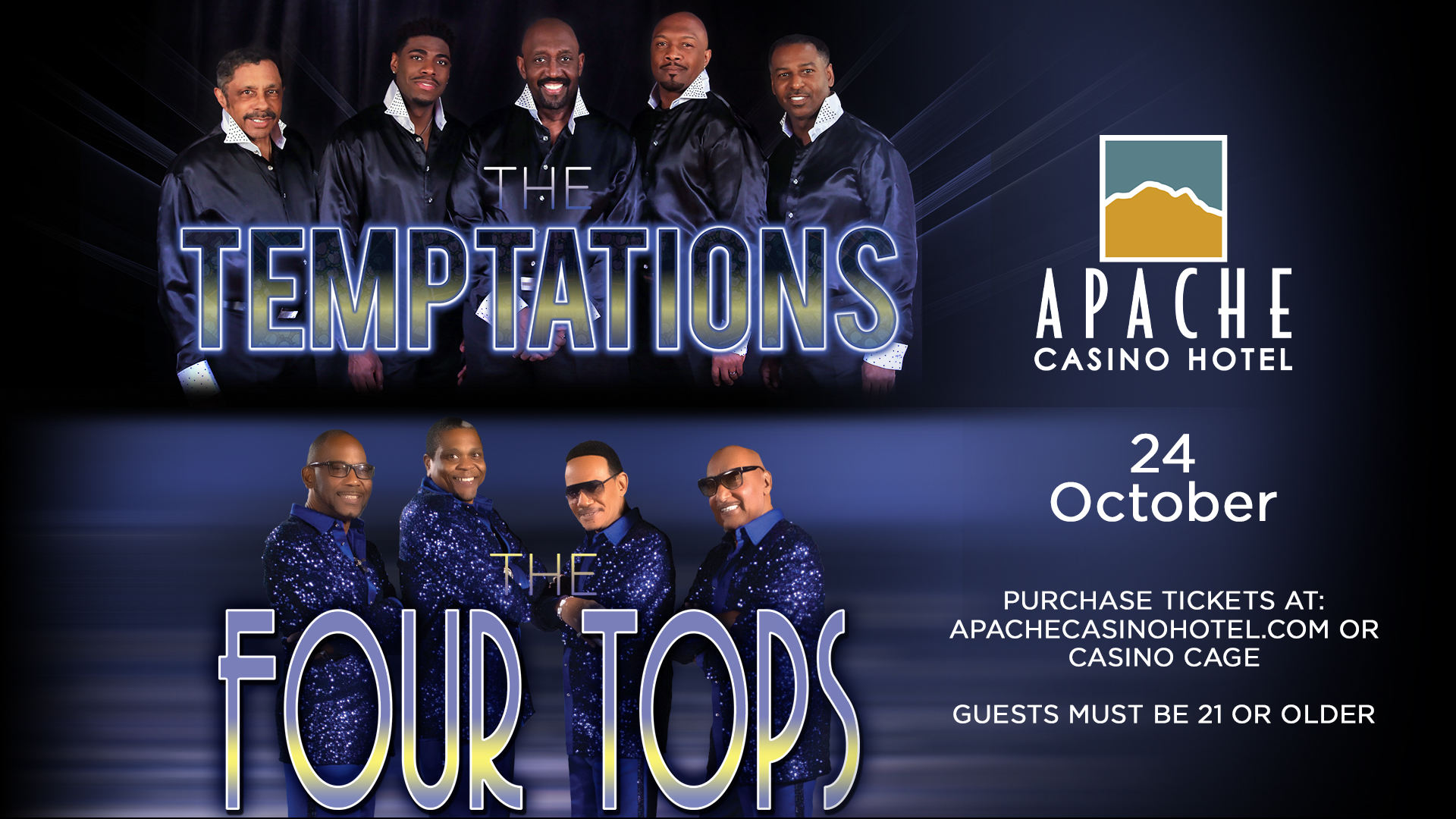 The Temptations & The Four Tops - Apache Casino Hotel
